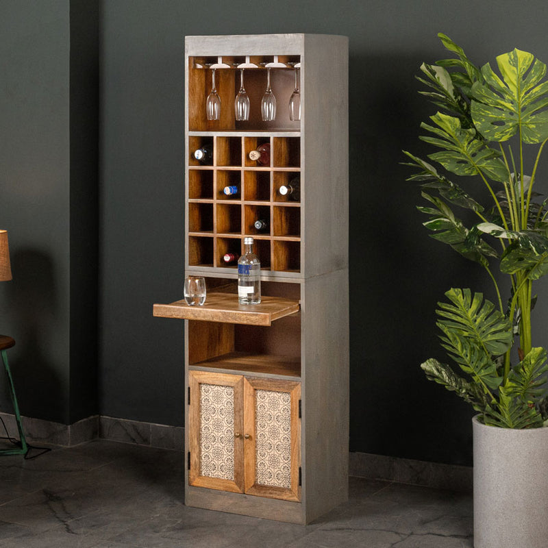 Xavier Solid Wood Bar Cabinet – Fabuliv