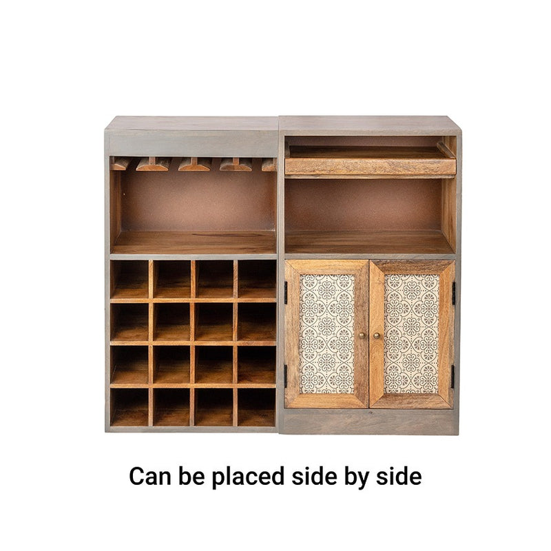Xavier Solid Wood Bar Cabinet – Fabuliv