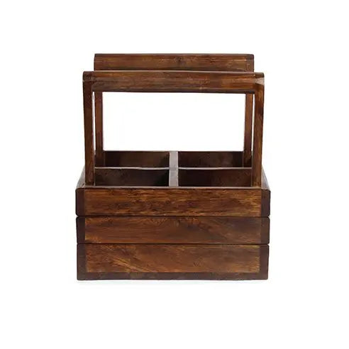 Walnut wooden condiment set online - kitchen storage racks - Fabuliv