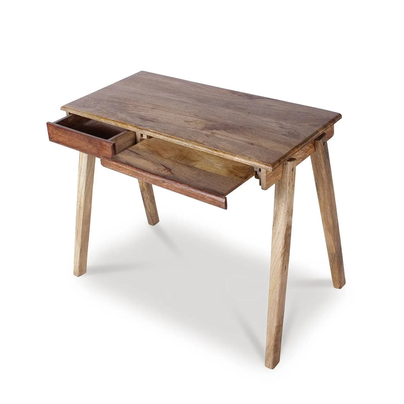 Remy Solid Wood Study Table with Chair - Wooden Study Tables - Fabuliv