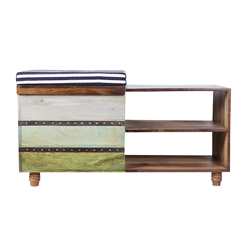 Ava Solid Wood Shoe Rack | Wooden Cabinets | Fabuliv