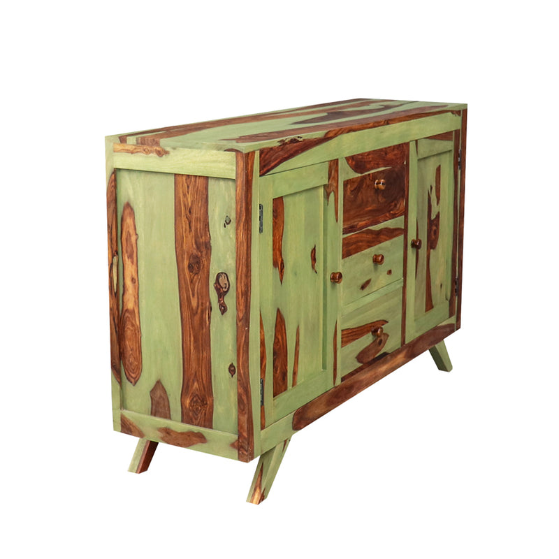 Pansy Solid Wood Cabinet in 2 Tone Finish | Fabuliv