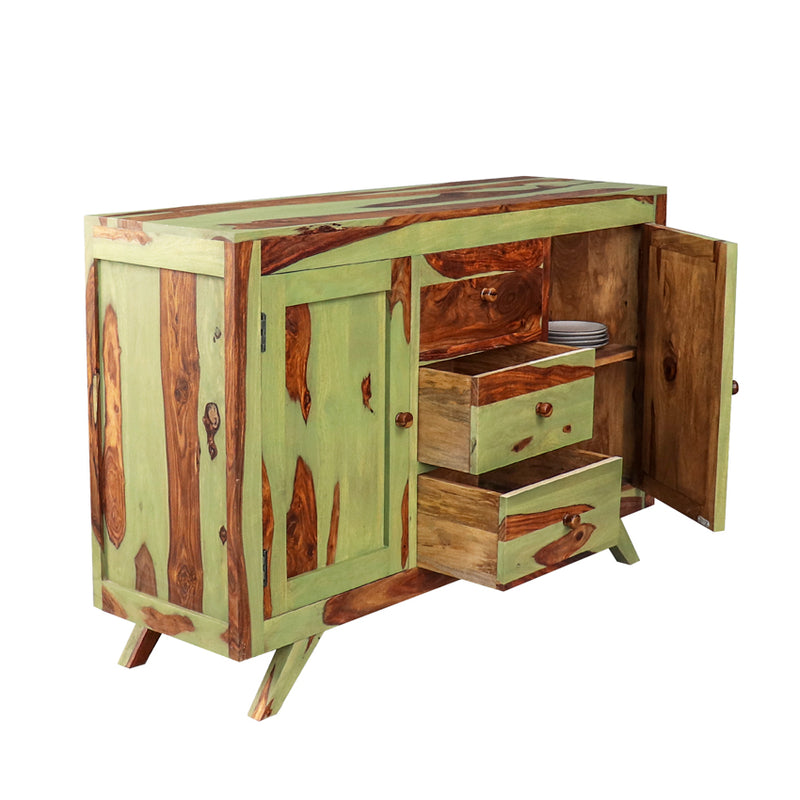Pansy Solid Wood Cabinet in 2 Tone Finish | Fabuliv