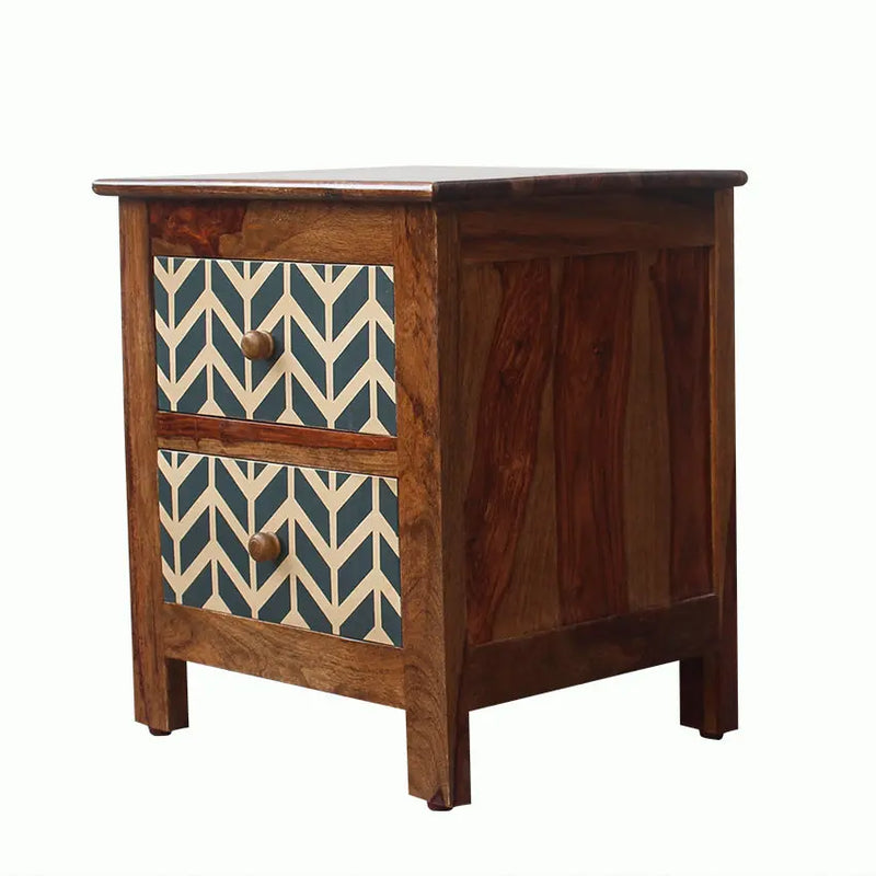 Margot Solid Wood Bedside Table - Solid Wood Bedside Table - Fabuliv