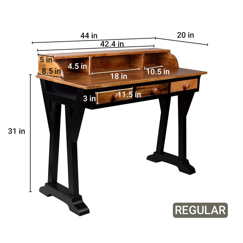 Channing Solid Wood Study Table - Durable & Elegant Design – Fabuliv